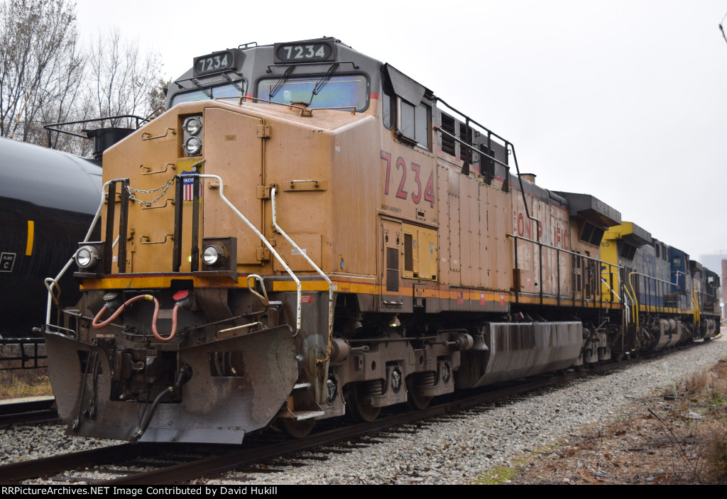 UP Engine 7234, Des Moines IA